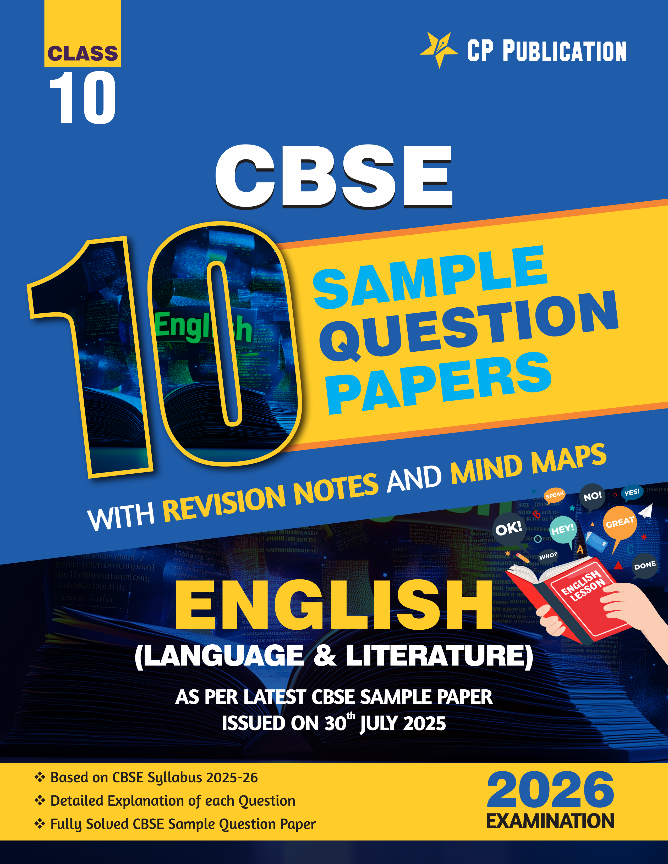 CBSE 10 Sample Question Papers Class 10 English L&L for 2026 Board Exa ...