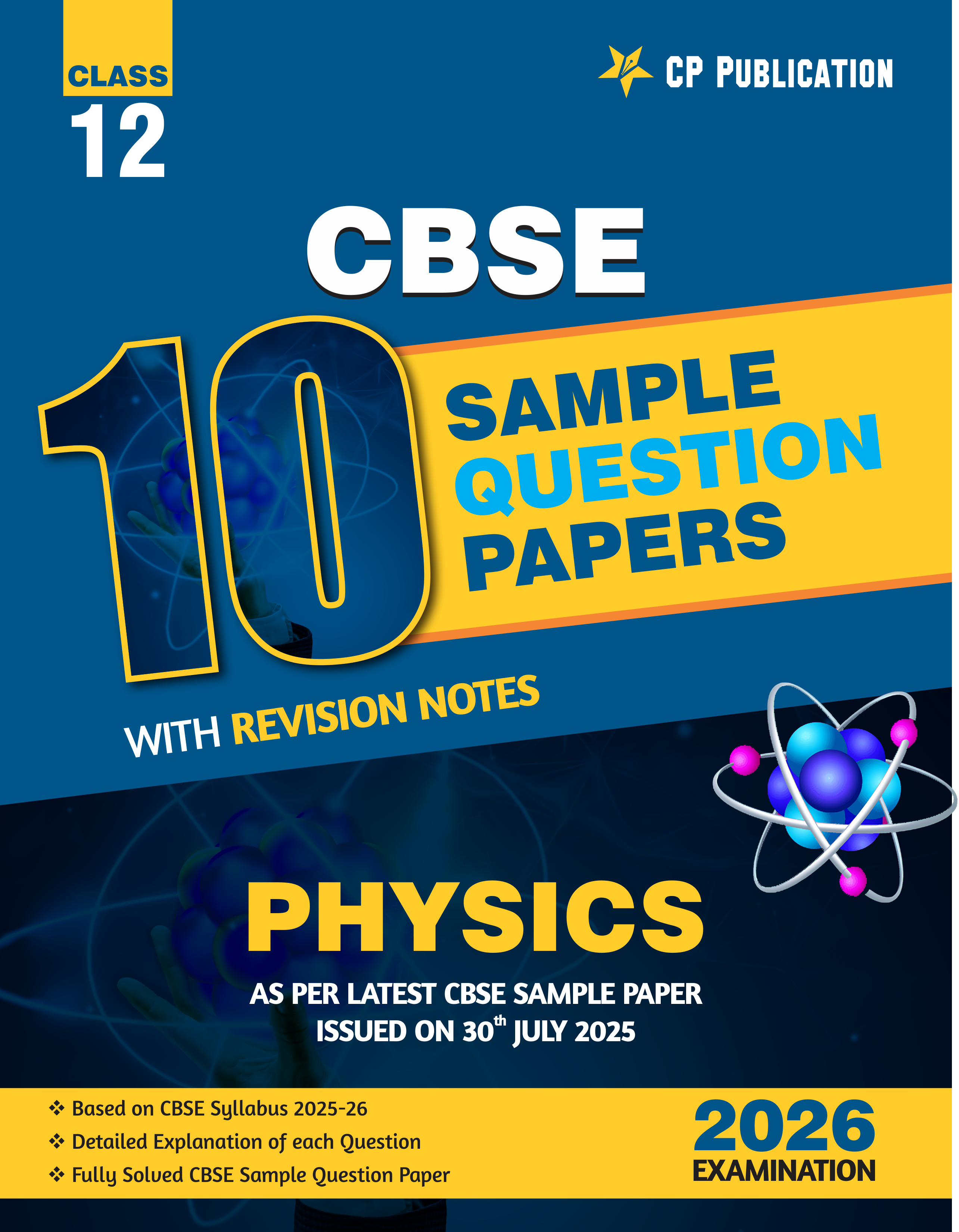 CBSE 10 Sample Question Papers Class 12 Physics for 2026 Board Exam ...